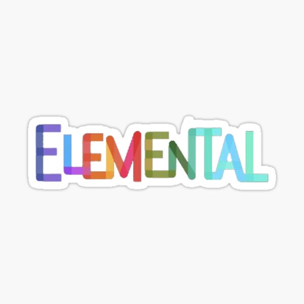 "Elemental" Sticker for Sale by S-Jeffrey | Redbubble