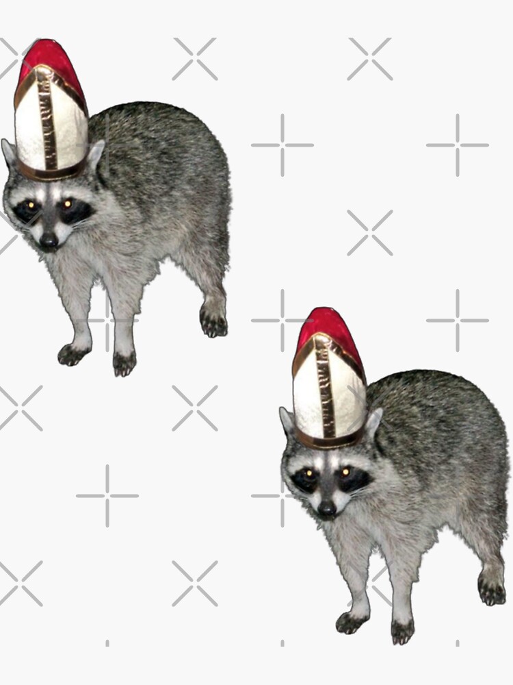 "raccoon pope" Sticker for Sale by redakhatib | Redbubble