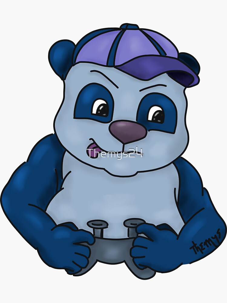 "gamer panda" Sticker for Sale by Themys24 | Redbubble