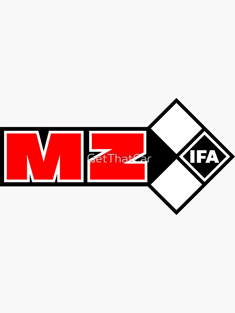 "MZ IFA logo (3c)" Sticker by GetThatCar | Redbubble