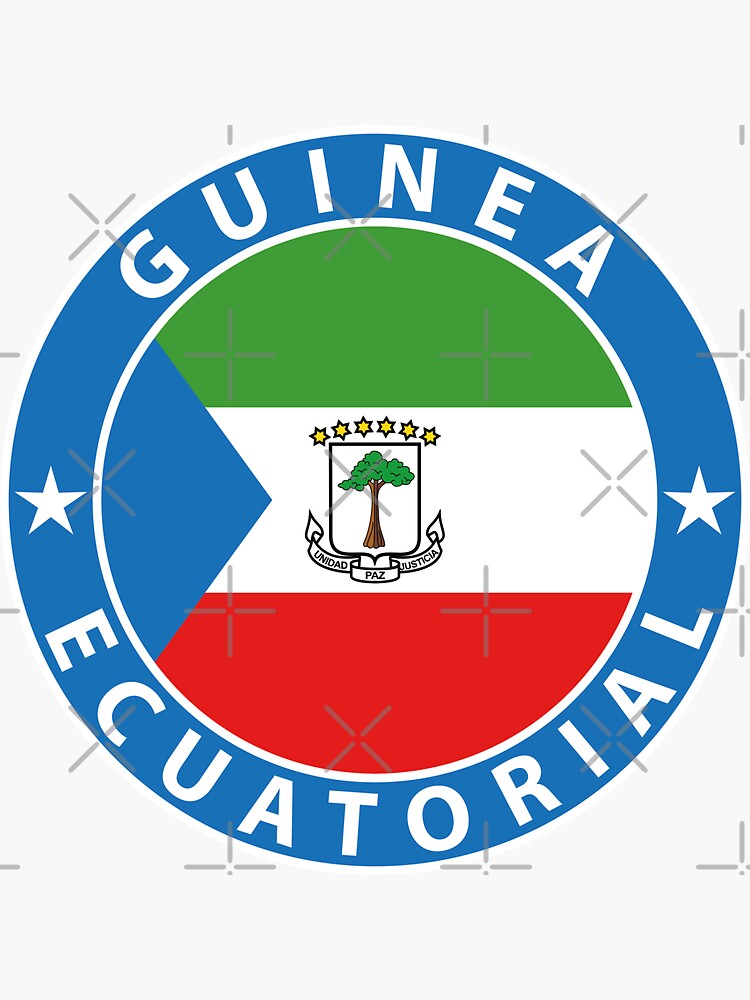 "Equatorial Guinea Guinea Ecuatorial flag flag coat of arms" Sticker ...