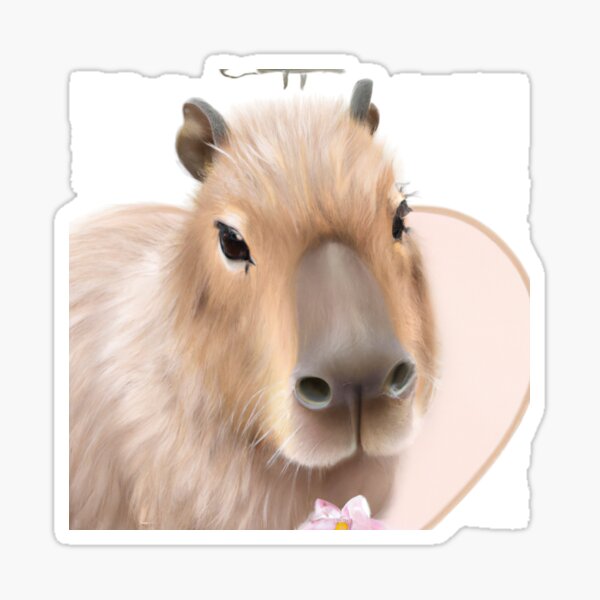 "Cute Capybara" Sticker for Sale by IGonzalez90 | Redbubble