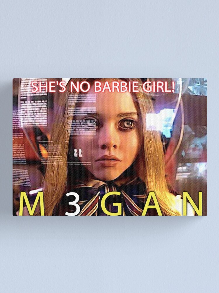 "M3GAN MEGAN MOVIE ROBOT DOLL " Canvas Print for Sale by promoboy ...