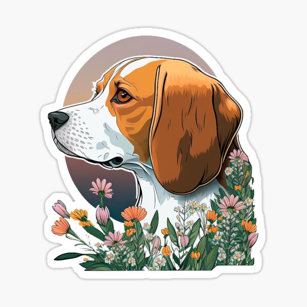 "Beagle Harrier" Sticker for Sale by Korymba74 | Redbubble