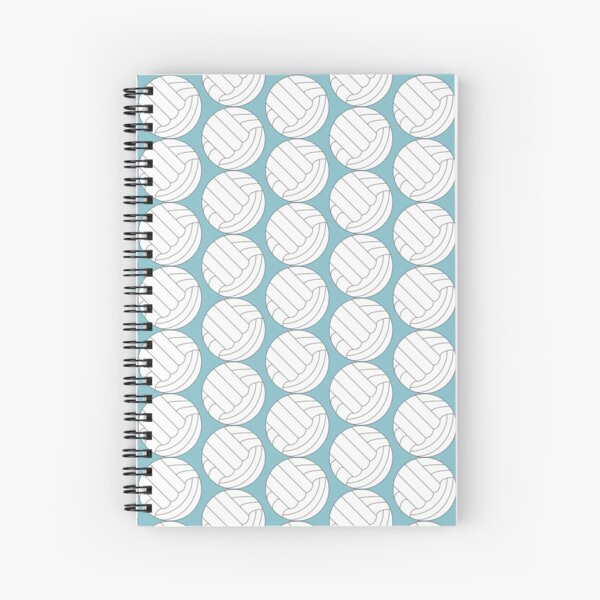 "Netball Pattern Blue" Spiral Notebook for Sale by samantor | Redbubble