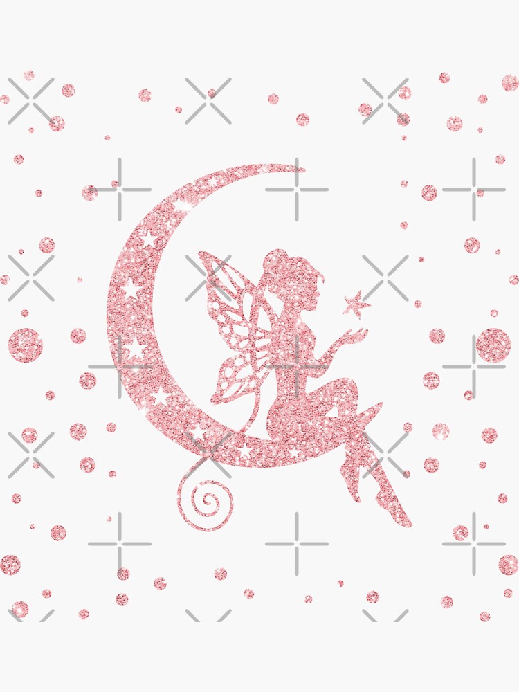 "Glitter Tinkerbell, Pink Tinkerbell Magic Glitter, Cute Fairy Gold ...