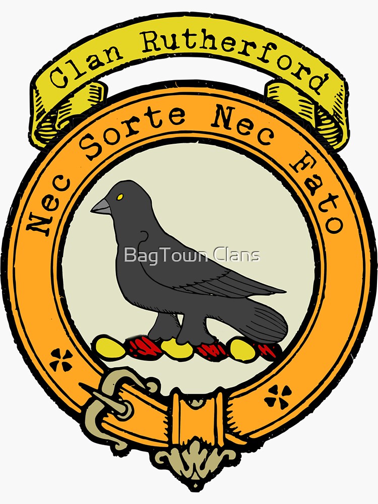 "Rutherford Clan Surname crest" Sticker for Sale by ljrigby | Redbubble