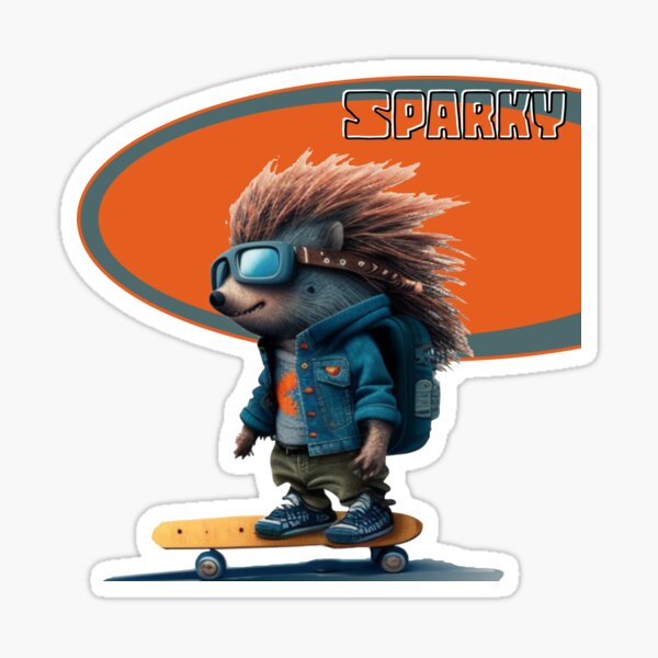 "Meet Sparky" Sticker for Sale by m8qlaff | Redbubble