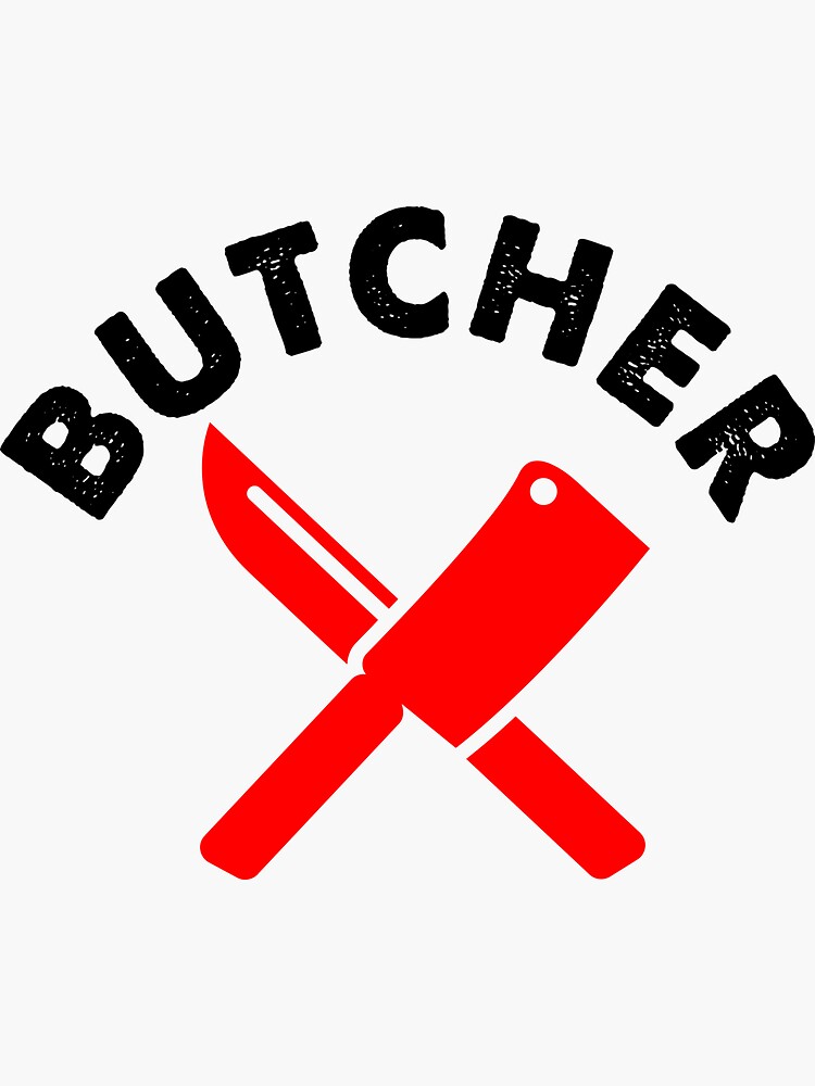 "Butcher Butchery" Sticker for Sale by NestaReign | Redbubble