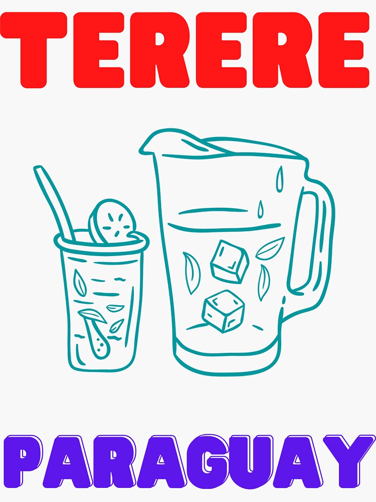 "Terere from Paraguay" Sticker for Sale by SimonsParaguay | Redbubble