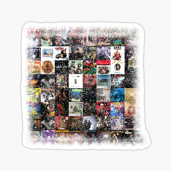 "Hip hop album collage" Sticker for Sale by BALKES | Redbubble
