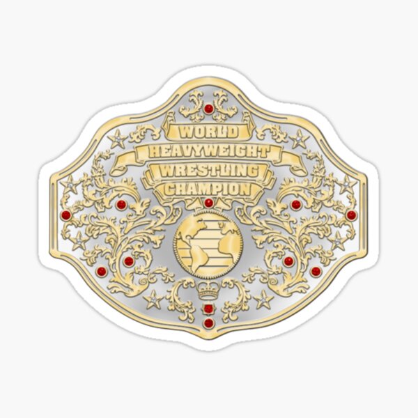 "Wrestling Championship Belt" Sticker for Sale by Saint-Designs77 ...