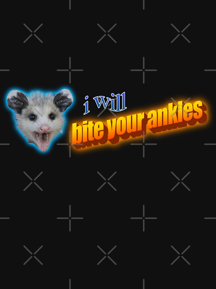 "I Will Bite Your Ankles Possum" T-shirt for Sale by snazzyseagull | Redbubble | possum t-shirts ...