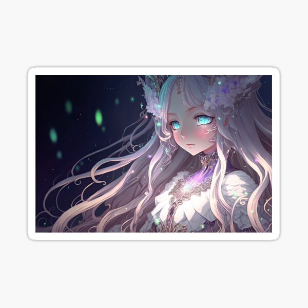 "Portrait of a fantasy female novice" Sticker for Sale by PJGartui ...