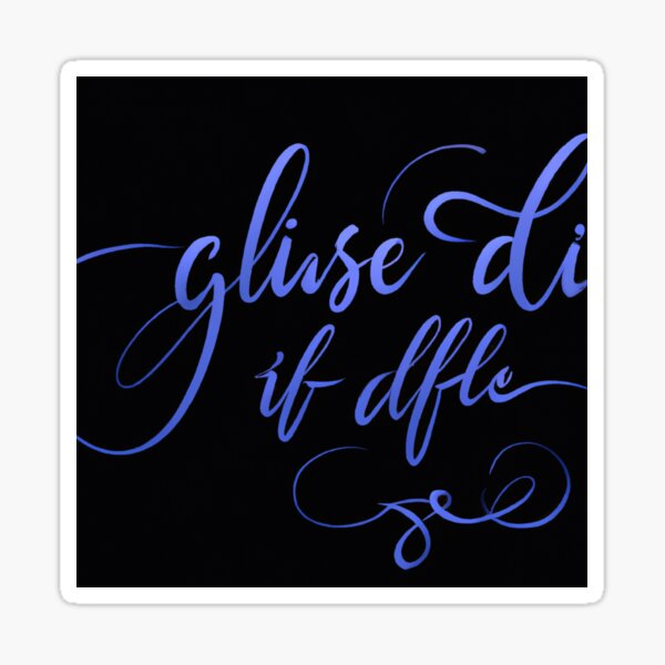 ""Beautiful Calligraphy Artwork for Your Digital Collection"" Sticker ...