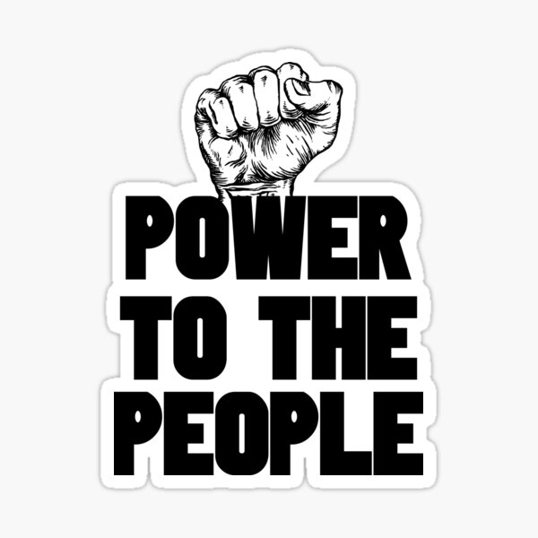 "Power To the People | Protest Fist" Sticker by UrbanApparel | Redbubble