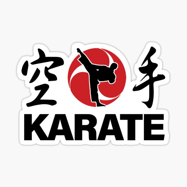 "Karate" Sticker for Sale by Boler-Designs | Redbubble