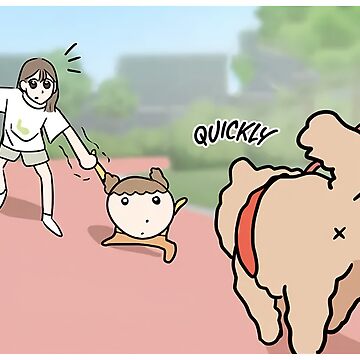 "Maru is a puppy manhwa maru meets a dog" Sticker for Sale by chardo55 ...