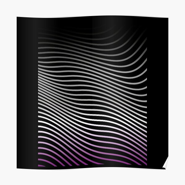 "Asexual Modern Line Art Subtle Ace Pride Proud Asexuality" Poster for ...