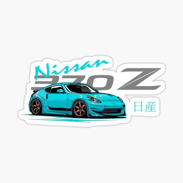 "Nissan 370Z, JDM Car" Sticker for Sale by T-JD | Redbubble
