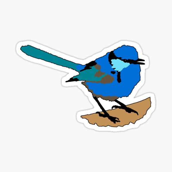 "Splendid Fairy-wren" Sticker by daniel-venema | Redbubble