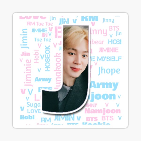 "BTS JIMIN" Sticker for Sale by JIMINIECHIMCHIM | Redbubble