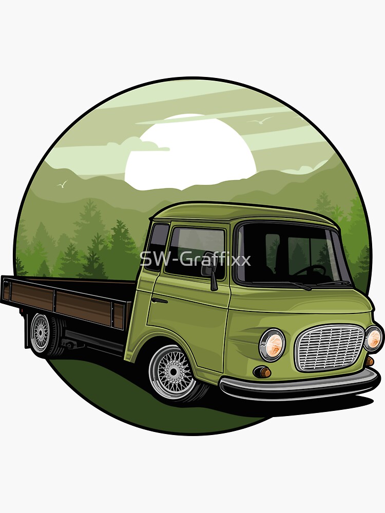 "GDR // flatbed sticker" Sticker for Sale by SW-Graffixx | Redbubble