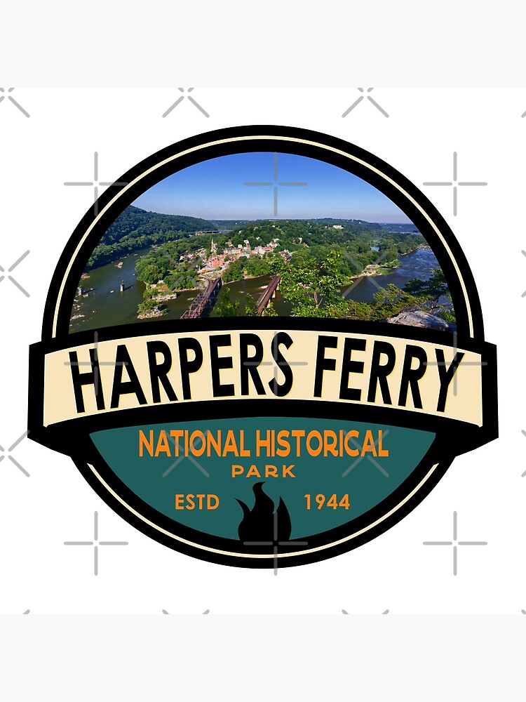 "Harpers Ferry National Historical Park Emblem" Canvas Print for Sale ...