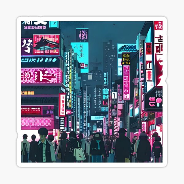 "Lofi Tokyo" Sticker for Sale by diogomorgadoo | Redbubble