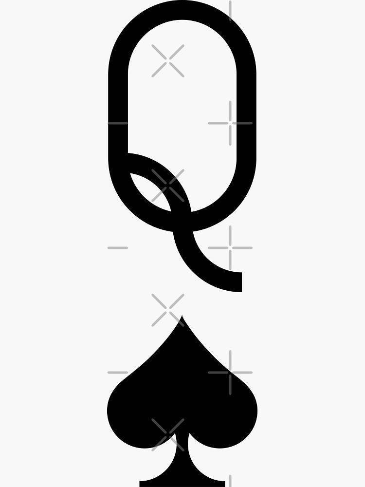 "Queen of spades" Sticker for Sale by joanna-jpg | Redbubble
