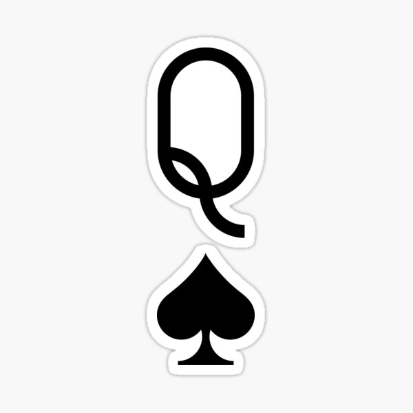 "Queen of spades" Sticker for Sale by joanna-jpg | Redbubble