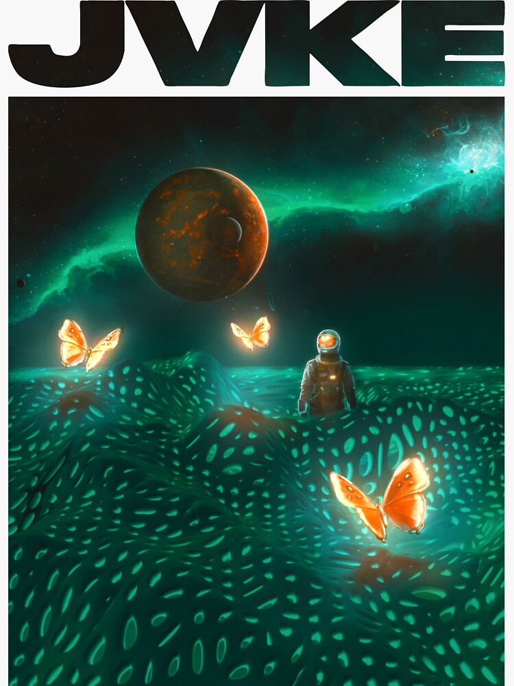 "jvke " Sticker for Sale by JuskeArt | Redbubble