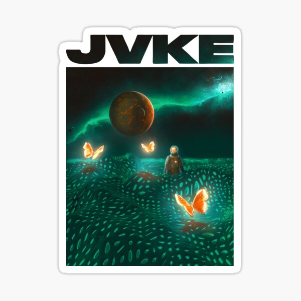 "jvke " Sticker for Sale by JuskeArt | Redbubble
