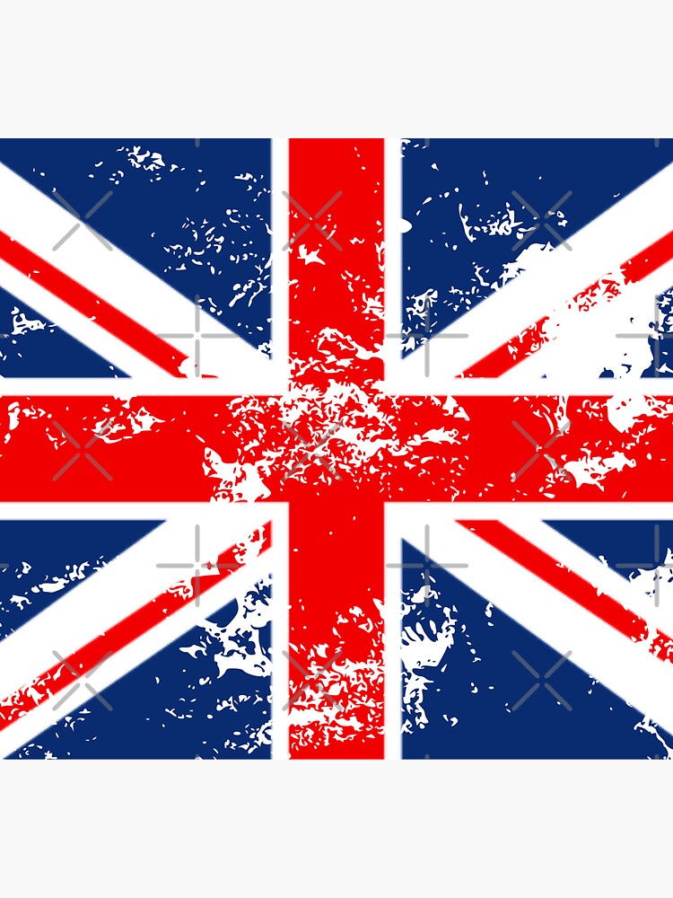 "British Distressed Flag" Sticker for Sale by ChicLA | Redbubble
