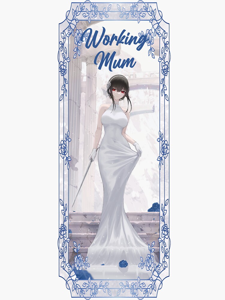 "Working Mum (on Black)" Sticker for Sale by PawsitiveMum3 | Redbubble