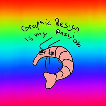 "Graphic Design Shrimp" Sticker by Namaschu | Redbubble