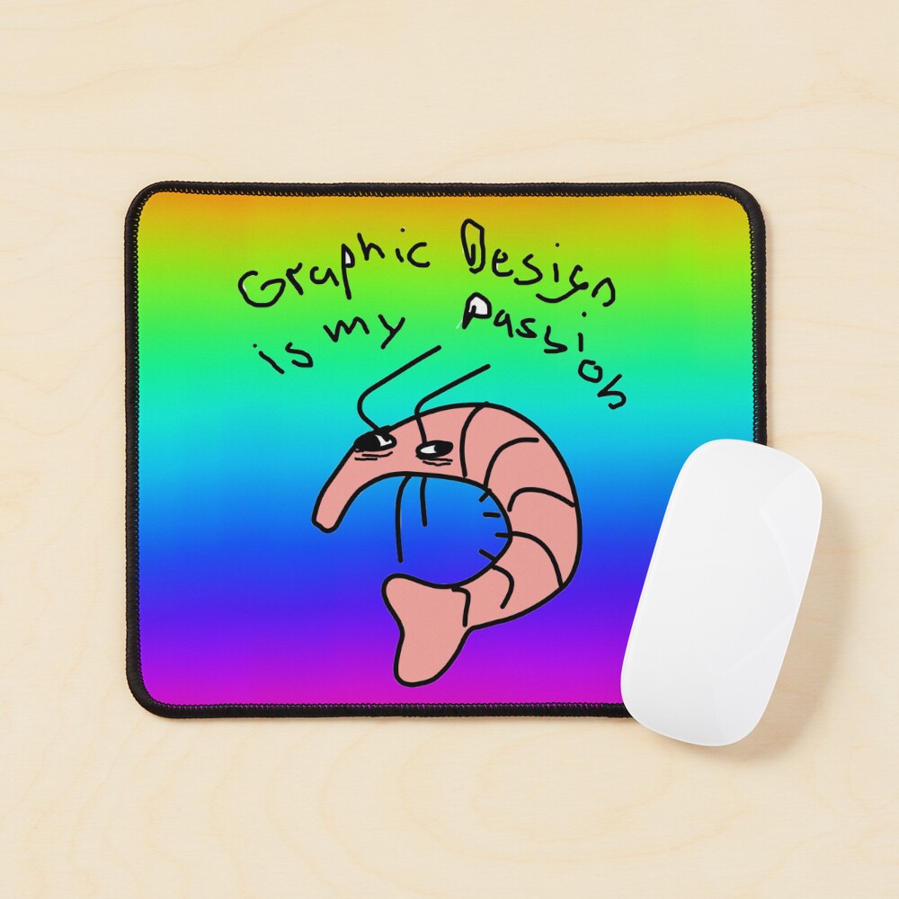 "Graphic Design Shrimp" Sticker by Namaschu | Redbubble
