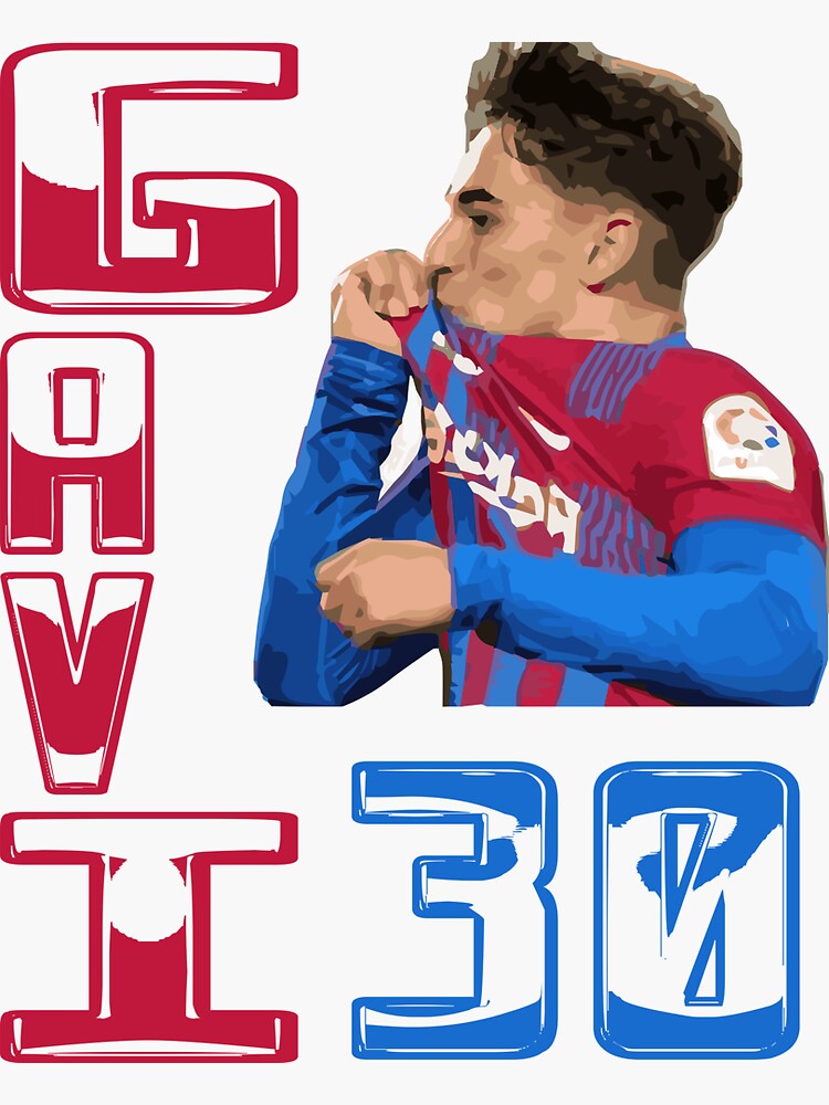 "Gavi Pablo Gavi" Sticker for Sale by designsmaster99 | Redbubble