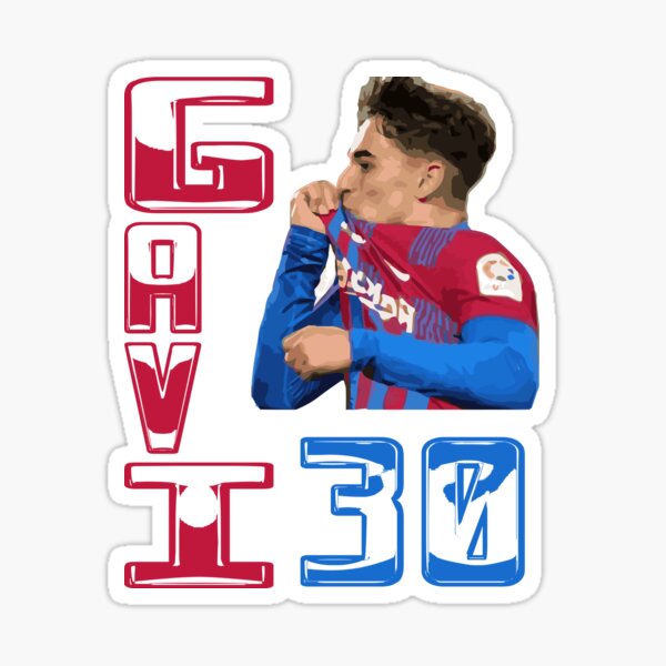 "Gavi Pablo Gavi" Sticker for Sale by designsmaster99 | Redbubble