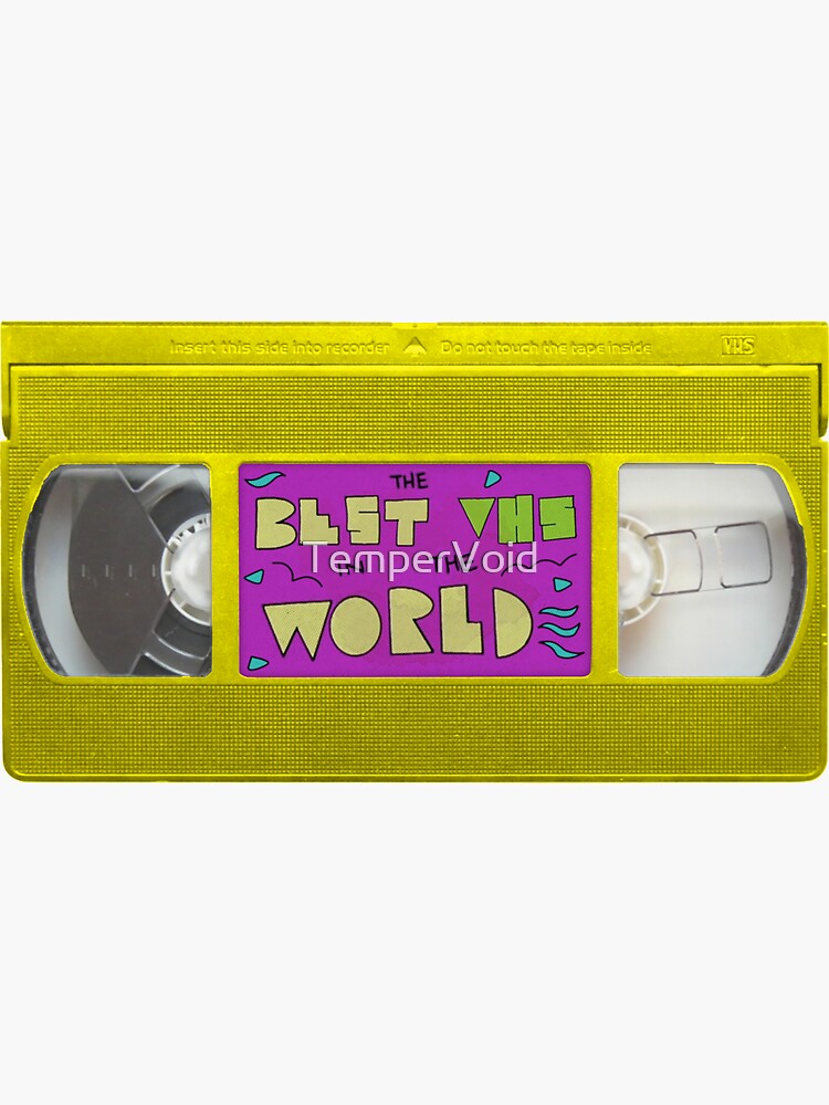 "The Best VHS in the World" Sticker for Sale by TemperVoid | Redbubble