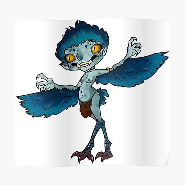 "Harpy" Poster for Sale by Bat-infested | Redbubble