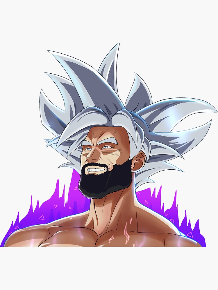 "Ultra Instinct Chad! [STICKER]" Sticker for Sale by bearsxbrian ...