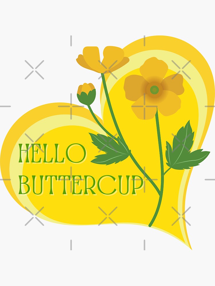 "Hello Buttercup.. A cute yellow flower inside gold and yellow ...