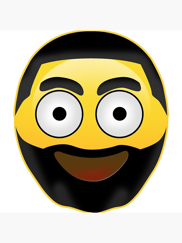 "Emoji (Caesar and Beard)" Throw Pillow for Sale by HippoCollection ...