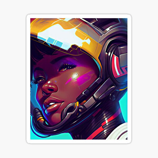 "Astro girl #1" Sticker for Sale by PREARTE | Redbubble