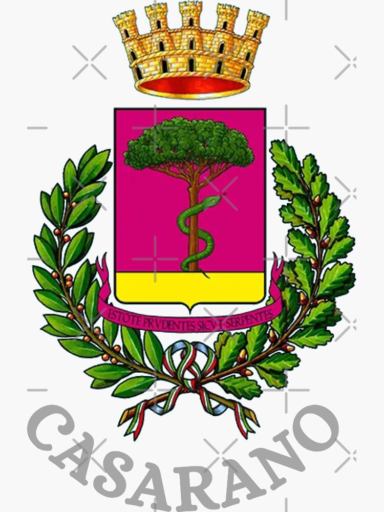 "Casarano Badge in Apulia Italy" Sticker for Sale by surecanmakeit | Redbubble