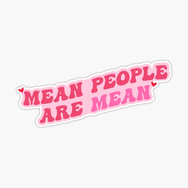 Mean People Are Mean House Bunny Bumper Sticker