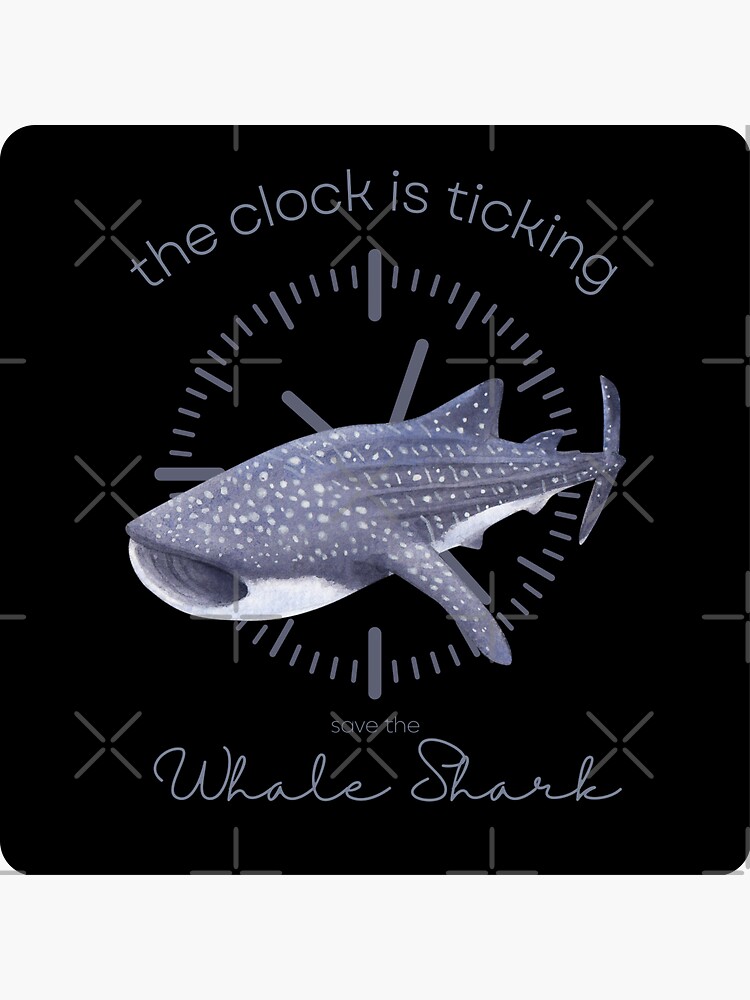 "The Whale Shark The Clock is Ticking Poster" Sticker for Sale by ...