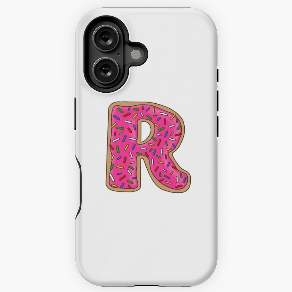 "Donut Letter R" Sticker for Sale by mynameisliana | Redbubble