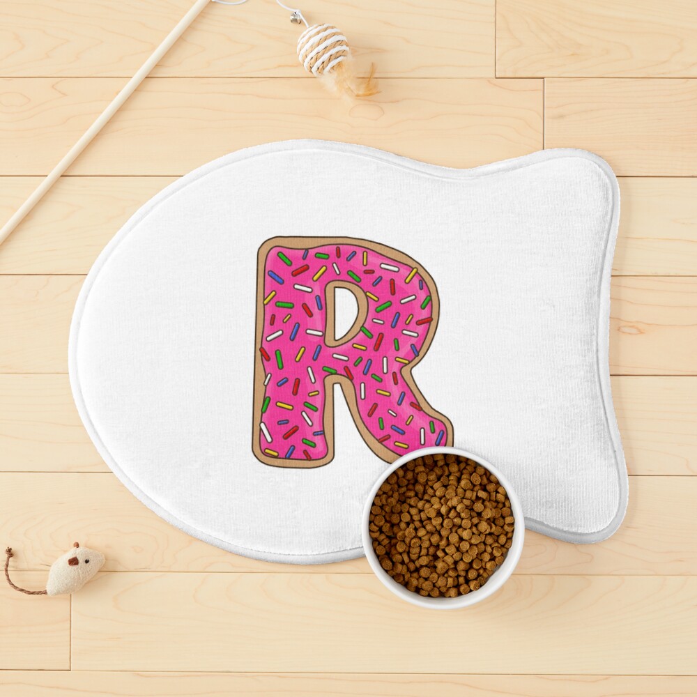 "Donut Letter R" Sticker for Sale by mynameisliana | Redbubble